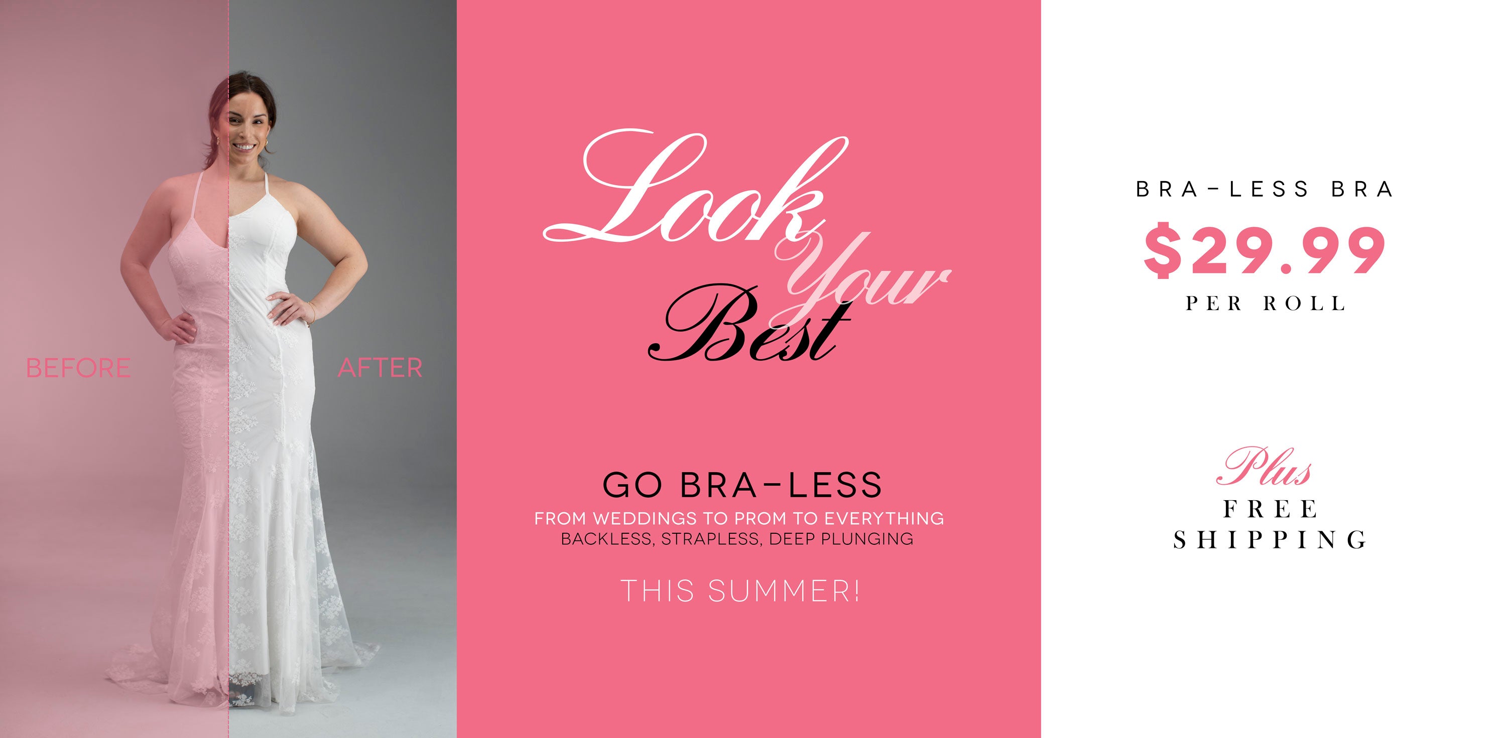 Bra-less Bra | Instant Cleavage Lifting & Sculpting Solution – Bra-Less Bra